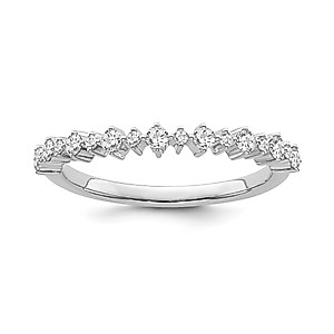 ARAIYA FINE JEWELRY 10K Yellow Gold Diamond Band Ring (1/4 cttw, I-J Color, I2-I3 Clarity), Size 6