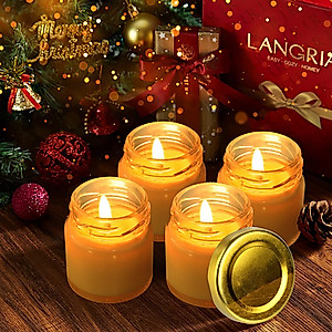 Folinstall 60 Pack Small Glass Jars with Lids, 1.5 oz Mini Honey Jars, Candle Jar for Candle Making for Gifts, Crafts, Spices, Wedding, Party Favors