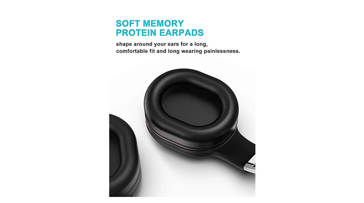 Meseto Wireless Noise Cancelling Headphones - 60 Hours Playtime
