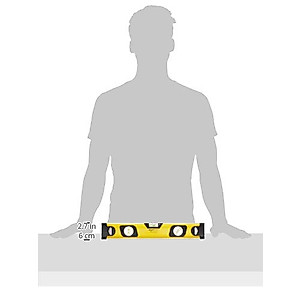 Amazon Basics 16-Inch Heavy Duty Shock Resistant Aluminum Alloy Magnetic Spirit Level