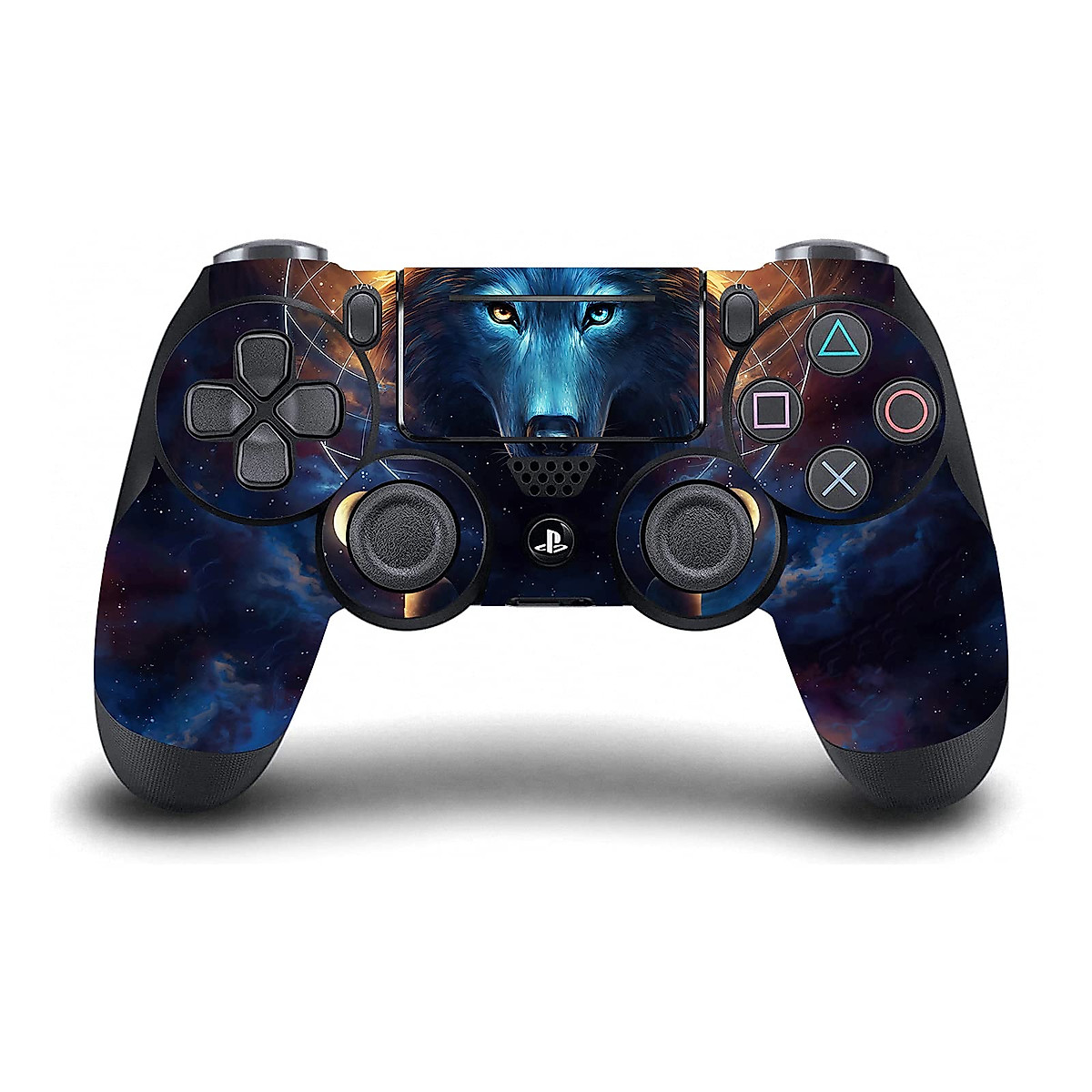 Dreamcatcher Wolf Art Mix Matte Vinyl Sticker Gaming Skin Case Cover Compatible With Sony PlayStation 4 PS4 Slim Console and DualShock 4 Controller