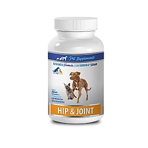 Joint Care Dog Food - PET Hip and Joint Care - for Dogs and Cats - Healthy Choice - Chewy Treat - Dog glucosamine sulfate - 1 Bottle (120 Chews)