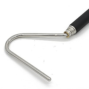 JIH Stainless Steel Extensible Snake Hook 39 inch, Retractable Reptile Hook, Pick-up Handling Tool
