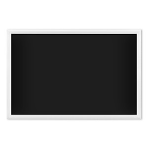 U Brands Magnetic Chalkboard, 30 X 20 Inches, White Décor Frame