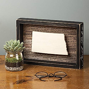 Primitives by Kathy 28241 State Pride Box Sign, North Dakota