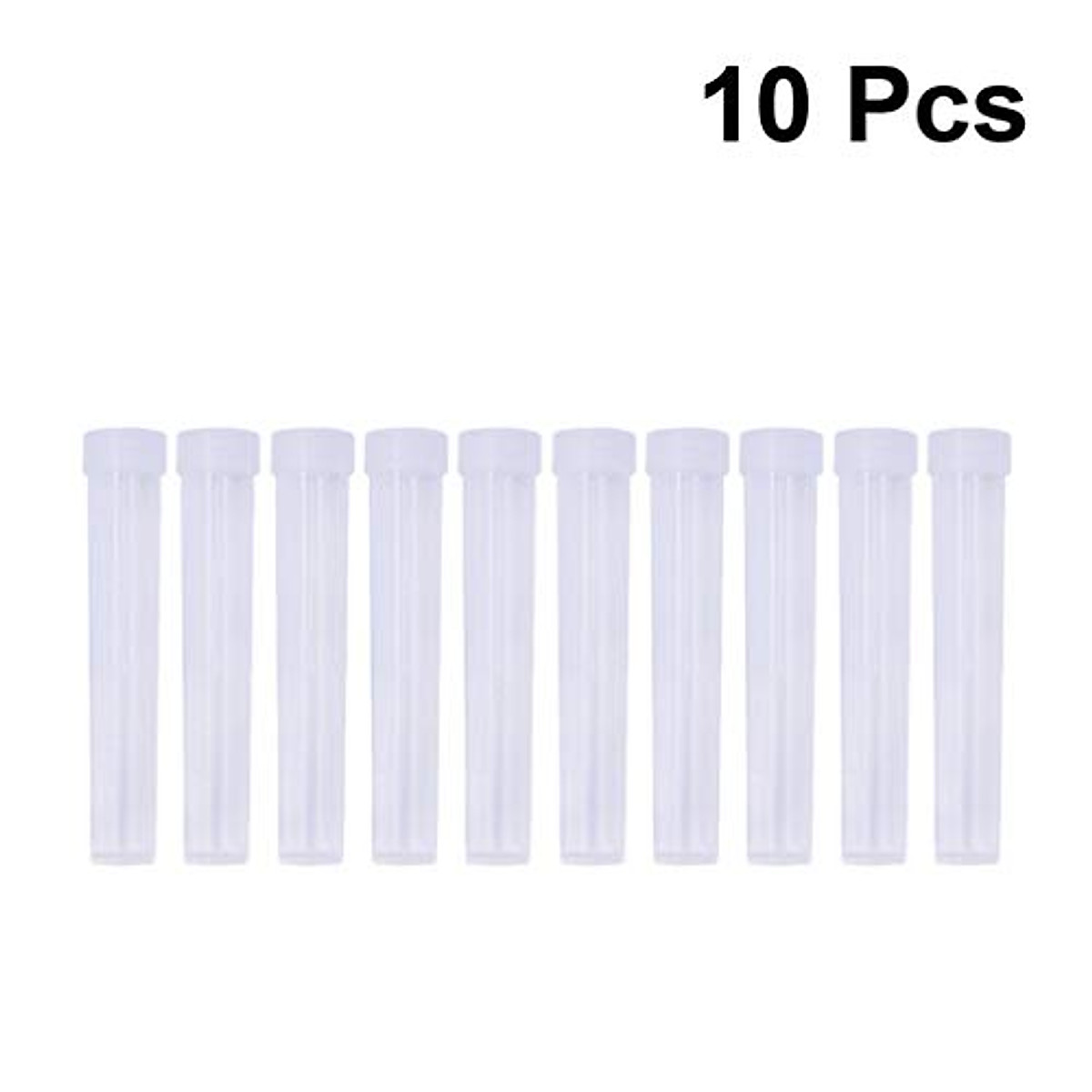 Embroidery Needle Tube Needle Tube Organizer Transparent Bottle Accessaries for Knitting Cross Embroidery Needle Accessories 10pcs ( 60 ) Plastic Needle Container