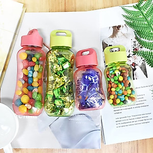 JILIGUALA Plastic Coffee Travel Mugs Water Bottle Sports Water Bottle Cup for Milk, Coffee, Tea, Juice Size 350ml (12oz), Pack Of 4