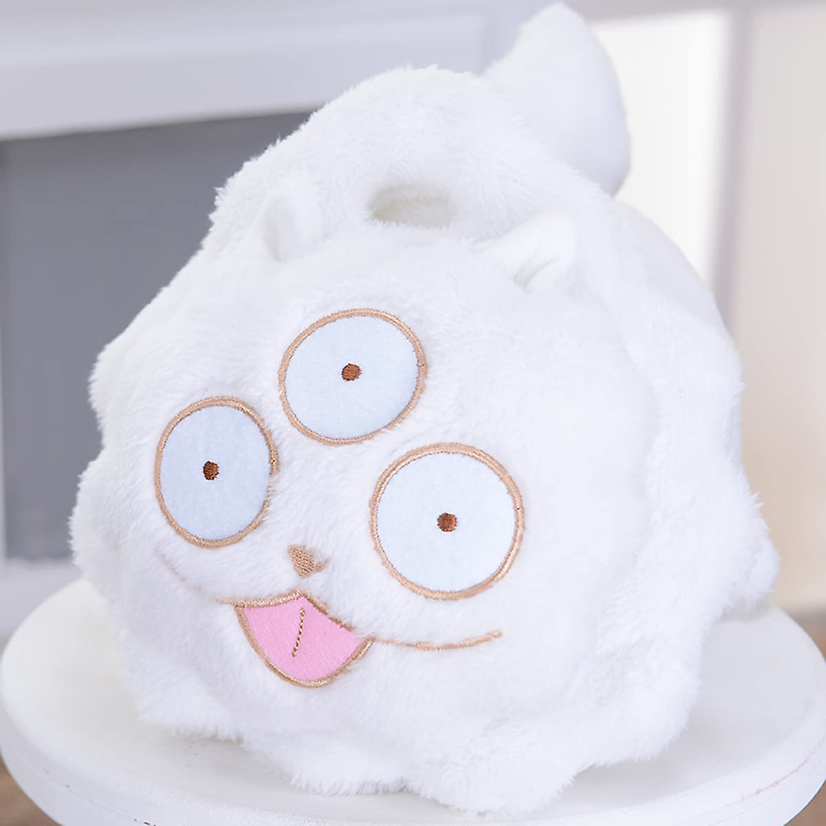 ZCPACE Anime Land of The Lustrous Plush Toy Stuffed Houseki No Kuni Pillow Phosphophyllite Diamond Dog Inu Shiro Cosplay Toys (7.08'', Three Eyes)