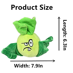 JHESAO 6" PVZ Plush Bonk Choy Toys PVZ 1 2 Stuffed Soft Zombies Doll Chinese Cabbage Plant Toy New
