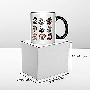Yizbivs Horror Coffee Mug, Halloween Coffee Cup Classic Funny Mug 11oz