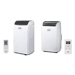 BLACK+DECKER Air Conditioner, 12,000 BTU Air Conditioner, White & Air Conditioner, 14,000 BTU Air Conditioner Portable for Room up to 700 Sq. Ft. with Remote Control, White
