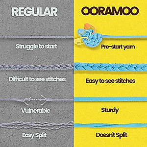 OORAMOO Crochet Kit for Beginners - Cute Bird, Beginner Crochet Starter Kit for Complete Beginners Adults, Crocheting Knitting Kit with Step-by-Step Video Tutorials