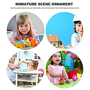 DOITOOL 7Pcs Farm Vegetable Miniature Fairy Garden Miniature Micro Landscape Ornaments Kit Dollhouse Decorations Micro Landscape Farm Accessories Mini Plants Decor for Bonsai Craft Fairy Figurines