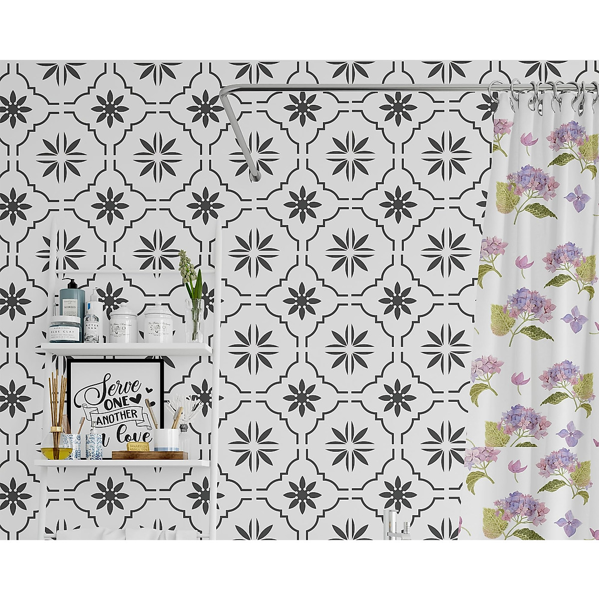 16-Pack Spanish Tile Stencil Set (8X8 Inch) Authentic Patterns for Floor and Wall, Reusable Tile Stencils for Painting on Floors, Furniture, and Canvas, DIY Spanish Talavera Home Décor