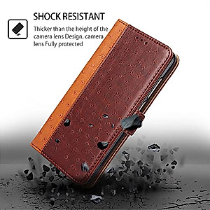 Fansipro Wallet Folio Case for Oppo Reno 2 F, Premium PU Leather Slim Fit Cover for Reno 2 F, 3 Card Slots, Well Fit, Brown