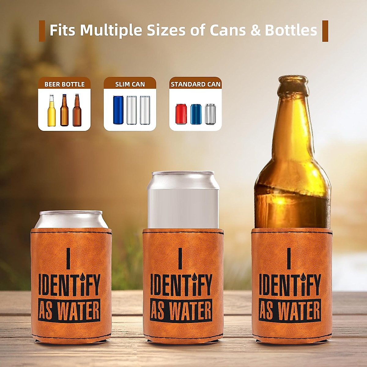 Viteorgl-Dad Birthday Gifts, Dad Gifts for Birthday, Impeccable Birthday Gifts for Dad，Men,Gifts for Dad's Special Day， Cool gift-Unique Gifts for Men，Dad Birthday Gifts-Leather Can Cooler 12 OZ