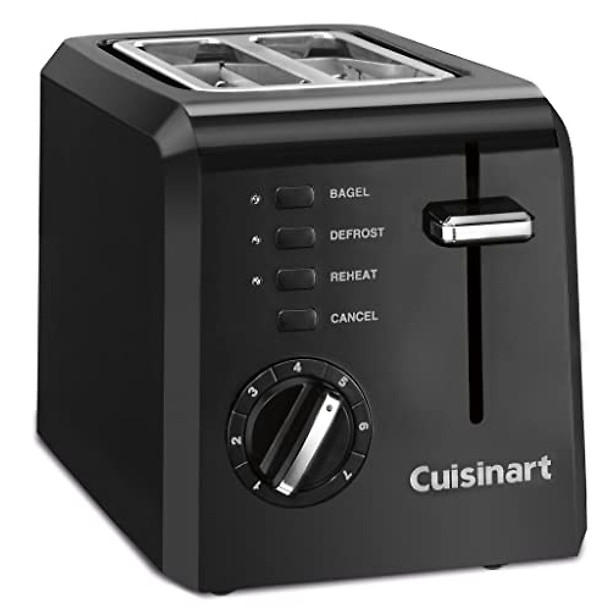 Cuisinart CPT-122BK 2-Slice Compact Plastic Toaster, Black