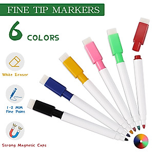 Magnetic Dry Erase Refrigerator Calendar with Markers - Monthly Fridge Calendar and Today List, Fridge Whiteboard with Back Magnet