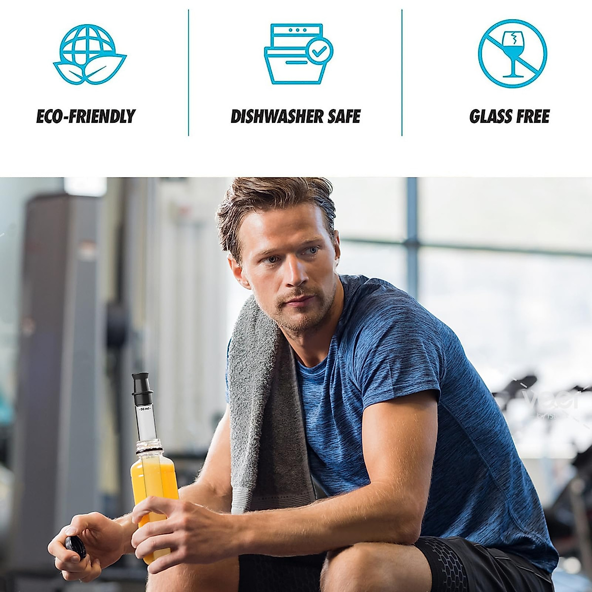 Shot Straw, Shot Holder For Drinks and Chasers,the Beach, Pool, & Parties - Fits All Standard Bottles & Glasses&The Chiase-1oz(Black)