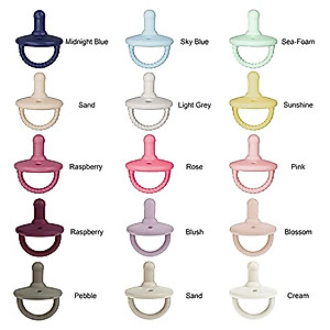 Sweet Child Soothie Pacifiers 0-18 Months, Set of 6 Ultra-Light Silicone Binkies with Collapsible Handle & 3 Air Holes for Added Safety, Best Newborn Pacifiers for Baby Boys Or Girls (Woodlands)