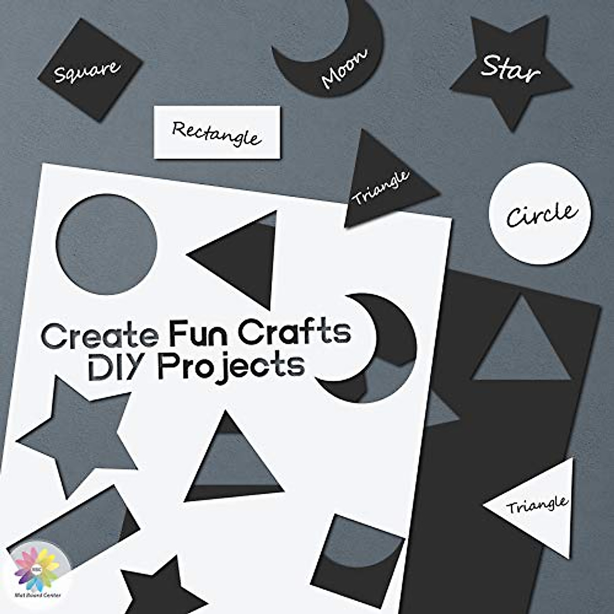 Mat Board Center, 10 Pack, Uncut Mat Backing Board Matboard - Full Sheet - for Art, Prints, Photos, Prints and More (White/Black Color, 11x14)