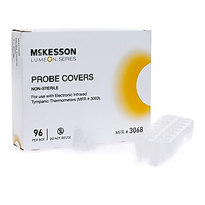 McKesson LUMEON Probe Cover for Tympanic Thermometer, Non-Sterile, 96 Count