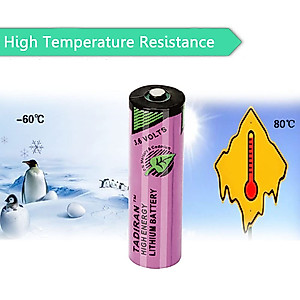 STEPMAX 10 Pack Tadiran TL-5903 ER14500 AA PLC Lithium Battery,3.6V 2400mAh Replacement Lithium Battery for Siemens S7-400 6ES7971-0BA00 (Non-Rechargeable)