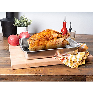 Lexi Home Stainless Steel LasagnaRoasting Pan