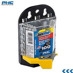 Pacific Handy Cutter SPD-017 Safety Point Blade Dispenser with 100 Safety Point Blades
