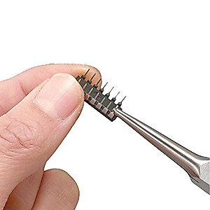 ENGINEER Compact Precision Compact Long Nose Pliers (Needle tip),Professional Grade, ESD Safe with Carbon Steel Jaws. Made in Japan. ps-03,Black,141mm