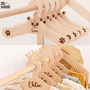 Personalized Small Clothes Rack for Hanging Clothes - Kids Dresser Dress Up Rack For Little Girls Clothing Rack for Kids Boys Toddler - Montessori Shelf Wardrobe Closet For Baby Clothes Kids Furniture