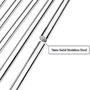 Uniflasy Replacement Parts Burner Heat Plate Cooking Grates for Nexgrill 720-0882A Evolution Infrared Plus 5-Burner Gas Grill Stainless Steel Repair Part kit for Nexgrill Cooking Grid with Side Burner