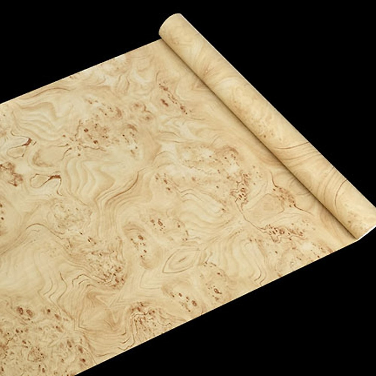 Yifely Nordic Style Wood Grain Tabletop Protect Paper Self-Adhesive Shelf Liner Overbed Table Sticker 17.7 Inch by 9.8 Feet