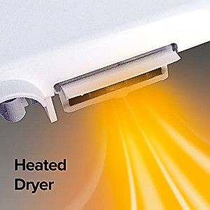 SmartBidet SB-2000 Electric Bidet Seat for Round Toilets - Electronic Heated Toilet Seat with Warm Air Dryer and Temperature Controlled Wash Functions