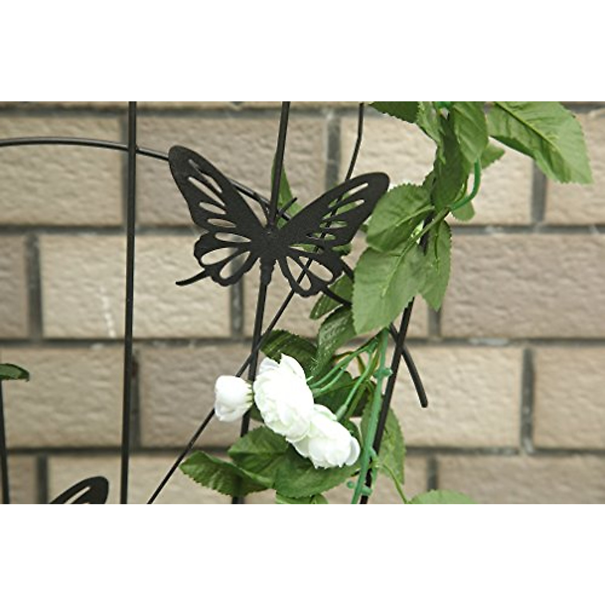 1.Go Metal Garden Trellis Panel Arch for Climbing Plants, 15" Wide x 34" High, OG-0018