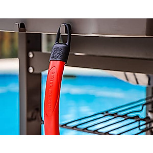 Grill Rescue BBQ Replaceable Scraper Cleaning Head, Bristle Free - Durable and Unique Scraper Tools for Cast Iron or Stainless-Steel Grates, Barbecue Cleaner (Hanger)