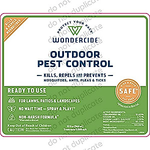 Wondercide - Mosquito Yard Spray Refill Starter Kit - Powered by Natural Essential Oils – Insect Killer and Repellent - Lawn Treatment for Pest Control - 32 oz Ready to Use and 16 oz Concentrate