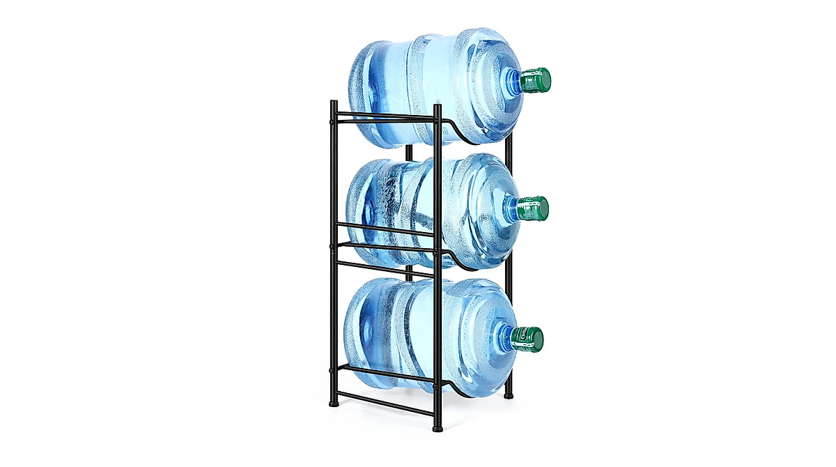 MOOACE 3-Tier Water Jug Rack for Organized Storage