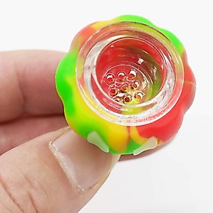 KUVIS Silicone Wax Straw with Glass Bowl Multi-use