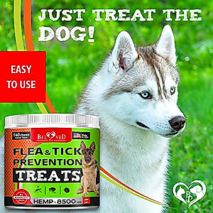 Flea and Tick Prevention Chewable Pills for Dogs - Revolution Oral Flea Treatment for Pets - Pest Control & Natural Defense - Chewables Small Tablets Made in USA… (Bacon)