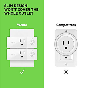 Wemo Mini Smart Plug, 3-pack (Certified Refurbished)