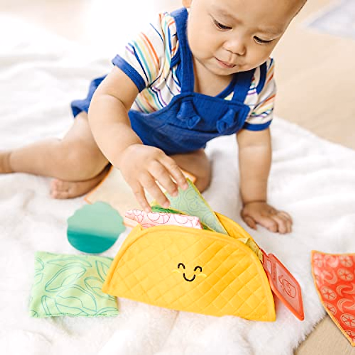 Melissa & Doug Multi-Sensory Soft Taco Fill & Spill Infant Toys For Babies, Baby Toys For Ages 6 Months And Older