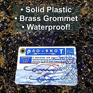 Pro-Knot Fishing Knots - Waterproof Knot Cards With 12 Best Fishing Knots | Easy To Follow Knot Tying Instructions | Fisherman Gift Idea