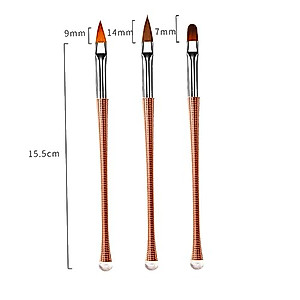 FRCOLOR 30 Pcs Nail Liner Brush Nail Art Tips Builder Nail Dotting Pen Nail Art Drawing Tools Nail Painting Tool Manicure Painting Pen rose gold suit Manicure Tool 3d Acrylic gel