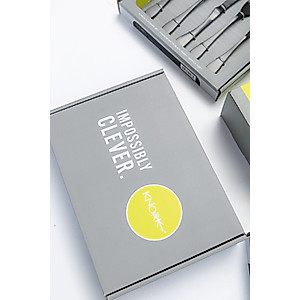 Knork Original Cutlery Utensils Flatware Set, 20 Piece, Gloss Silver