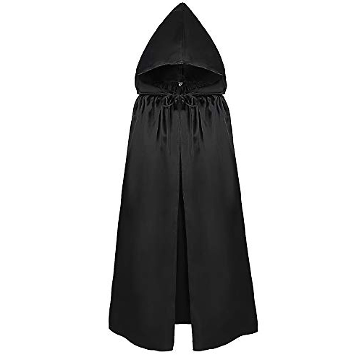 Kids Cloak Hooded Cape Halloween Christmas Cosplay Costume Satin 3-4 Years Y095BKS