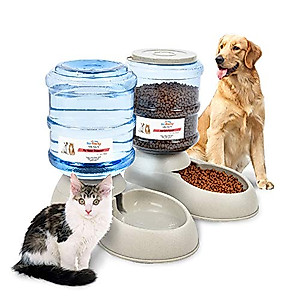 Pet Feeding Solution Automatic Cat & Dog Cafe Feeder and Water Dispenser in Set with Food Scoop - Ito Rocky 6-Meal Automatic Food Dispenser for Small/Middle Puppy and Kitten