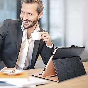 ProCase Galaxy Tab S2 9.7 Case - Leather Stand Folio Case Cover for Galaxy Tab S2 Tablet (9.7 inch, SM-T810 T815 T813) -Black