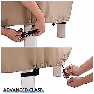 YEFU Patio Chair Cover–Adirondack, Thickened 600D, New Knitting Process, Waterproof Clearance, Outdoor Patio Furniture Covers, Not Easy to Crack/Tear, for Lawn, Deck, Outdoor Seating