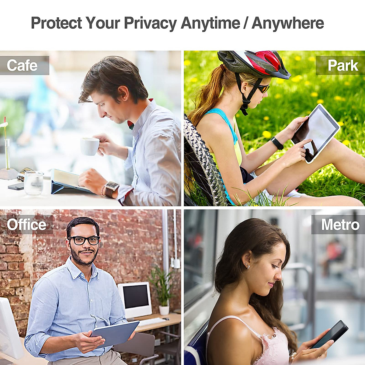 ProCase 1 Pack Privacy Screen Protector for iPad Pro 12.9 6th 5th 4th 3rd 2022 2021 2020 2018, Anti-Spy Tempered Glass Film Guard for iPad Pro 12.9" 6 5 4 3 Generation